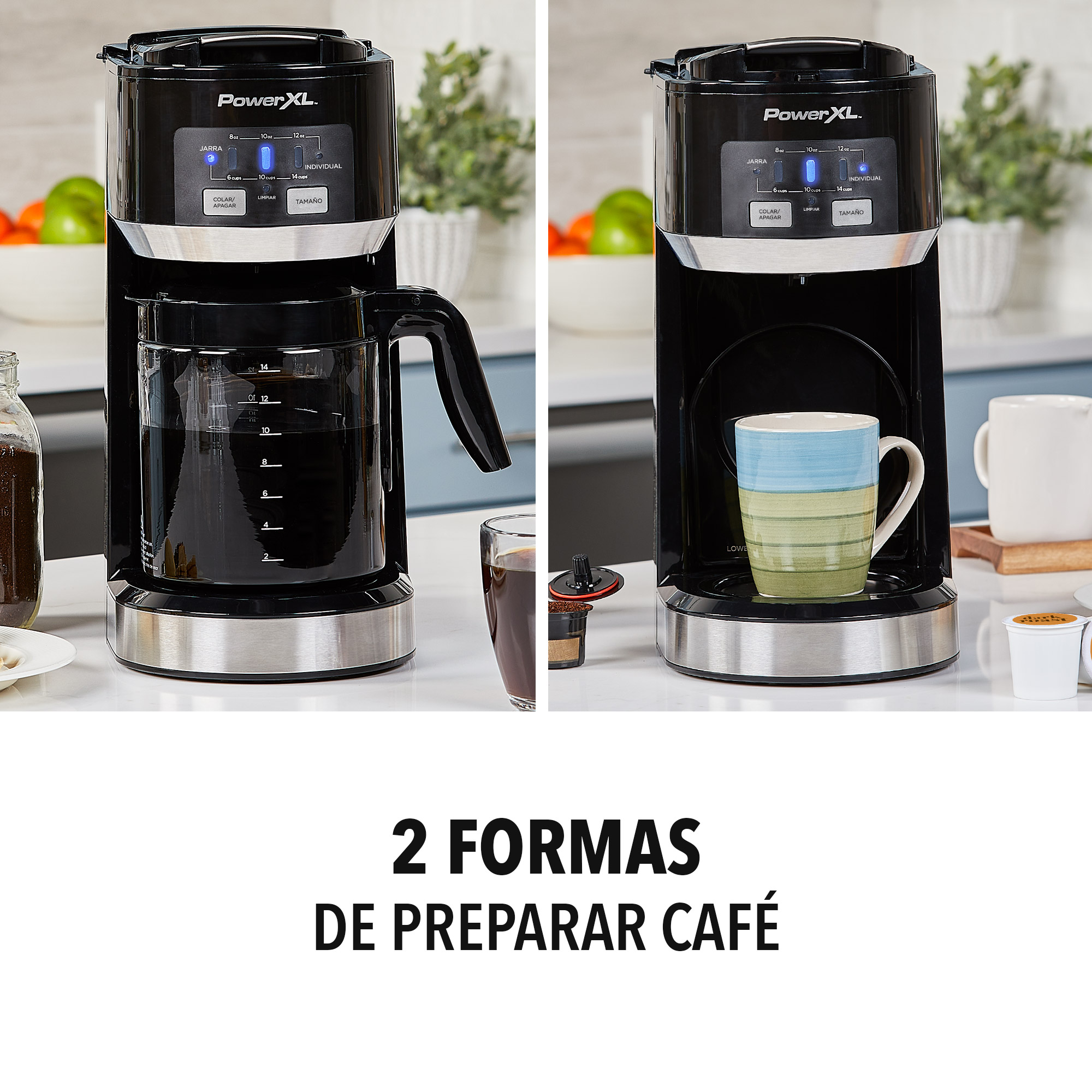 Cafetera de 14 tazas PowerXL DualBrew al precio que buscas